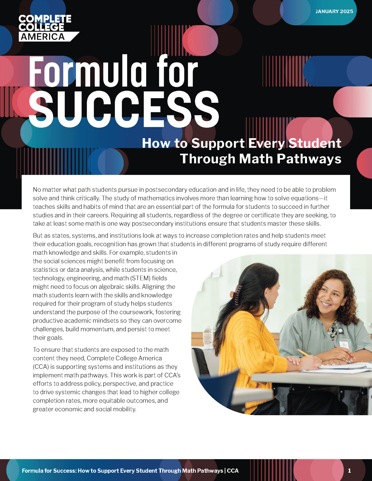 CCA Outlines Math Pathways 2.0 to Ensure Student Success in STEM Fields ...
